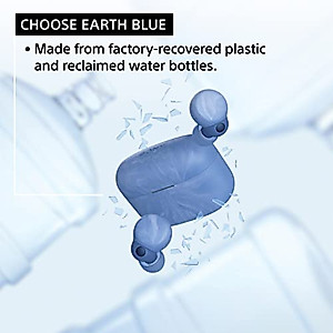 Sony LinkBuds S Truly Wireless Noise Canceling Earbud Headphones with Alexa Built-in, Bluetooth Ear Buds Compatible with iPhone and Android, Earth Blue