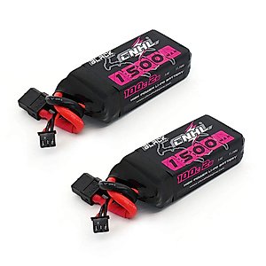 CNHL 2s lipo Battery 1300mah 7.4v 100C with xt60 Plug for Vortex LRC Freestyle V1 RC Boat Heli Airplane UAV Drone FPV Multi-Motor Hobby DIY Parts (2 Packs)