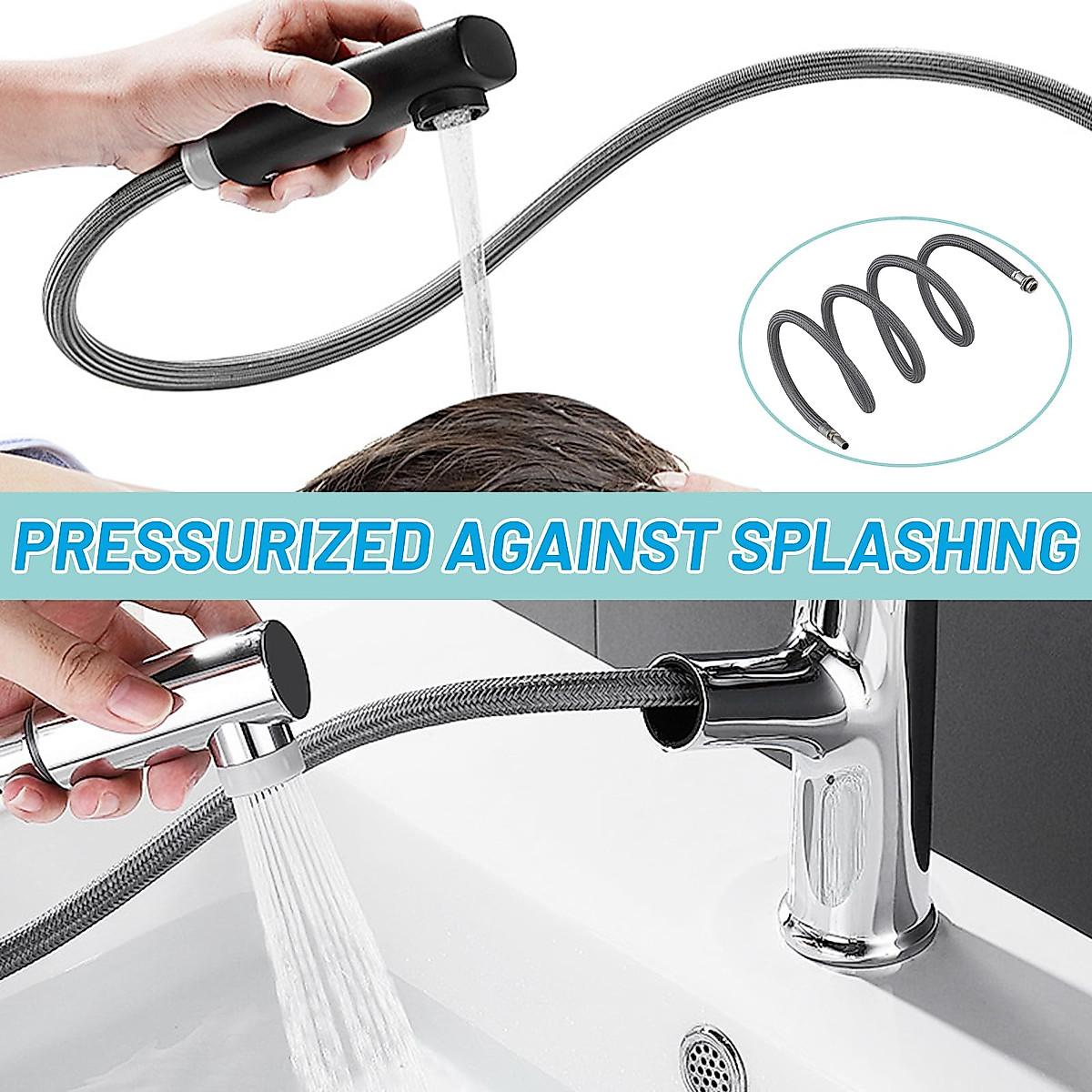 Pull out faucet for 88624000 95507000 95506000 Hansgrohe Pull Down Kitchen Faucet Hose Replacement Part