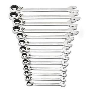 GEARWRENCH 13 Pc. 12 Pt. Reversible Ratcheting Combination Wrench Set, SAE - 9509N