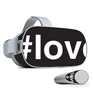 MightySkins Skin Compatible with Oculus Go Mobile VR - Love 2 | Protective, Durable, and Unique Vinyl Decal wrap Cover | Easy to Apply, Remove, and Change Styles | Made in The USA