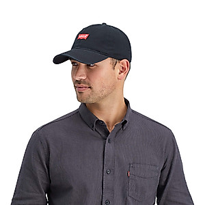 Levi's Men's Classic Baseball Hat with Logo, Black Four, One Size