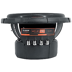 Memphis Audio MJP1022 10 in 1500 Watt MOJO Pro Car Audio Subwoofer DVC 2 ohm Sub, Black