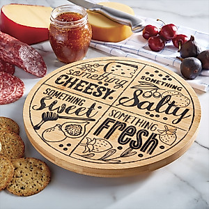 Copco Bamboo Charcuterie Lazy Susan, 10 Inch, Bamboo