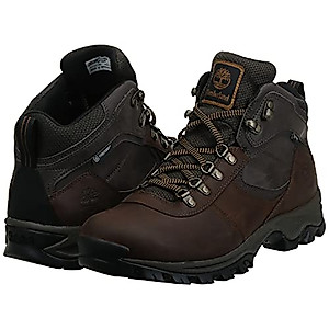 Timberland Men's Anti-Fatigue Hiking Waterproof Leather Mt. Maddsen Boot, Brown, 12