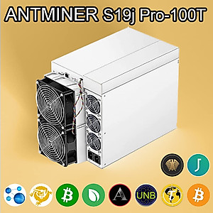 Antminer S19j Pro 100th/s Bitcoin Miner, 3050W BTC BCH Asic Miner Bitcoin Miner Machine Include PSU