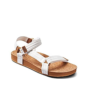 Reef Women's Cushion Rem Sandal, White, 9