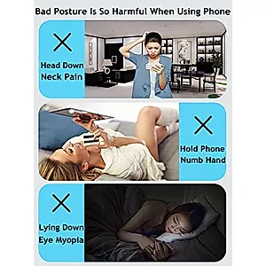 JUSDIQIR Cell Phone Stand for Desk, Foldable Cell Phone Holder Mobile Phone Dock Multi-Angle Universal Adjustable Tablet Holder Compatible with Most Cell Phone and Tablet (Black)