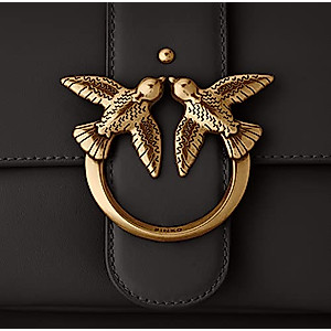 Pinko, LOVE MINI SOFT SIMPLY 6 CL VIT Women, One Size Black Size: 24x156x4, Z99_nero Limousine