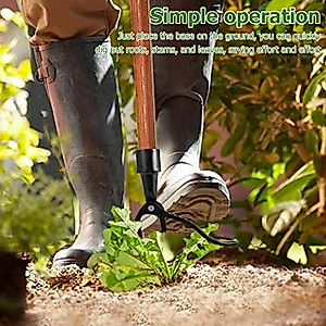 TANSHOP Weed Picker Weed Removal Tool for Garden Stand-Up-Weeder Weed Puller - Easily Remove Weeds Without Bending or Kneeling - Aluminum and Anti-Rust
