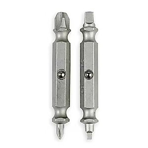 2 Piece Screwdriver Bit Set, 1/4"
