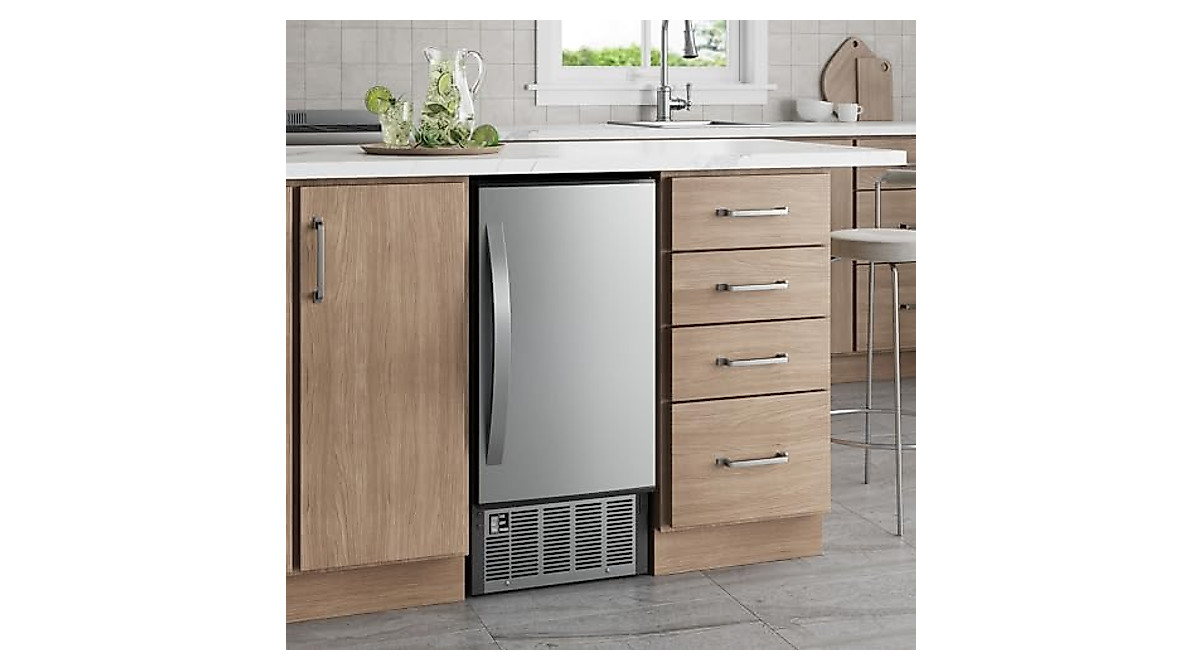 EdgeStar 50 Lb Undercounter Ice Maker - Sleek Black Design