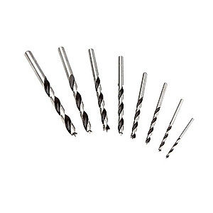 Fisch FSF-134893 Brad Point Drill Bit 8-Pc Set In Blister Pack, 3-10mm Diameter