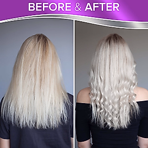 Purple Conditioner For Blonde Hair (500ml) SULFATE FREE Blue Conditioner Toner For Blonde Hair Bleached Hair Grey Hair Platinum Blonde Conditioner - Silver Conditioner Blonde Purple Hair Conditioner
