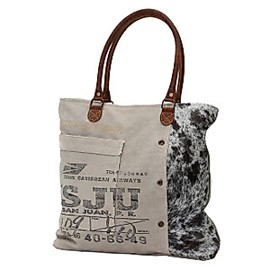 Myra Bag Segmented Life Upcycled Canvas Tote Bag S-0705