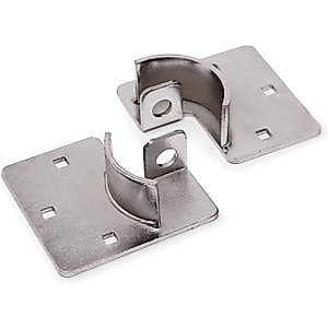 Maypole Heavy Duty Security Lock Suitable for Vans, Sheds & Garages Rust Resistant Chrome 2 kg, Silver