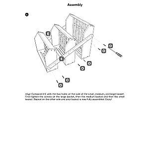 Atigo 3-Tier Bamboo Fruit Baskets/Bowls Kitchen Countertop Storage. Serves as the Perfect Potato, Bread, Vegetable, Snack, Fruteros Para Cocina Organizer/Produce Holder for Your Counter