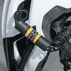 ADBEN Bicycle ty Lock Bike Helmets AntiTheft Elasticity Locks 4 Digits Combination Password Road Bike Steel Cable Lock Portable Cycling Lock