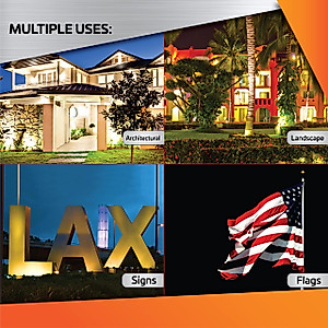 Newhouse Lighting WW15BRZ 16-Watt Outdoor Die-Cast Aluminum LED Wall Wash Flood, Weatherproof Landscape Lighting 1500 Lumens, 3000K Warm White, 120V, 1/2" Knuckle Mount, Bronze