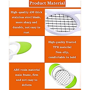 Govdune Potato Fries Cutter Machine, Multi- purpose Stainless Steel Carrot Vegetable Potato Slicer Apply to Restaurant Home Kitchen, French Fry Cutter Handheld