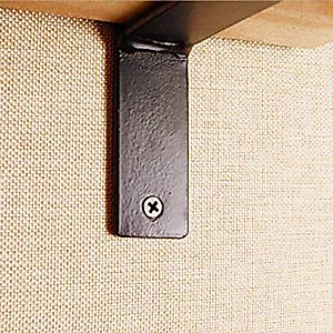 PIBM Stylish Simplicity Shelf Wall Mounted Floating Rack Shelves Solid Wood Metal Bracket Separator Plate Multifunction Small Items Wear Resistant Save Space,8 Sizes, Wood Color , 60x30x2cm