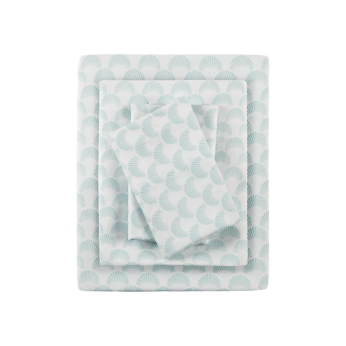 Beautyrest Polyester Printed 10-PC King Comforter Set with Aqua BR9144409622-14