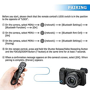 JJC RMT-P1BT Bluetooth Wireless Remote Control Commander for Sony ZVE1 ZV-E1 ZV1F ZV-1F ZV1 ZV-1 RX100VII RX100M7 ZVE10 ZV-E10 A7RV A7RM5 FX30 FX3 A6100 A6600 A7C A7IV A7M4 A7RIV A7RM4 A7SIII Camera