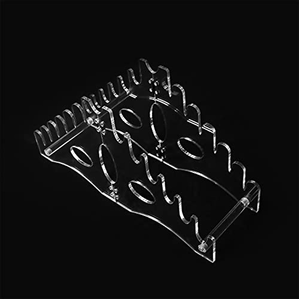 Knife rack Knife display stand Knife display case Collectible Knife collection display stand Plexiglas desktop knife Pocket knife organizer & display hut Home decoration (transparent)