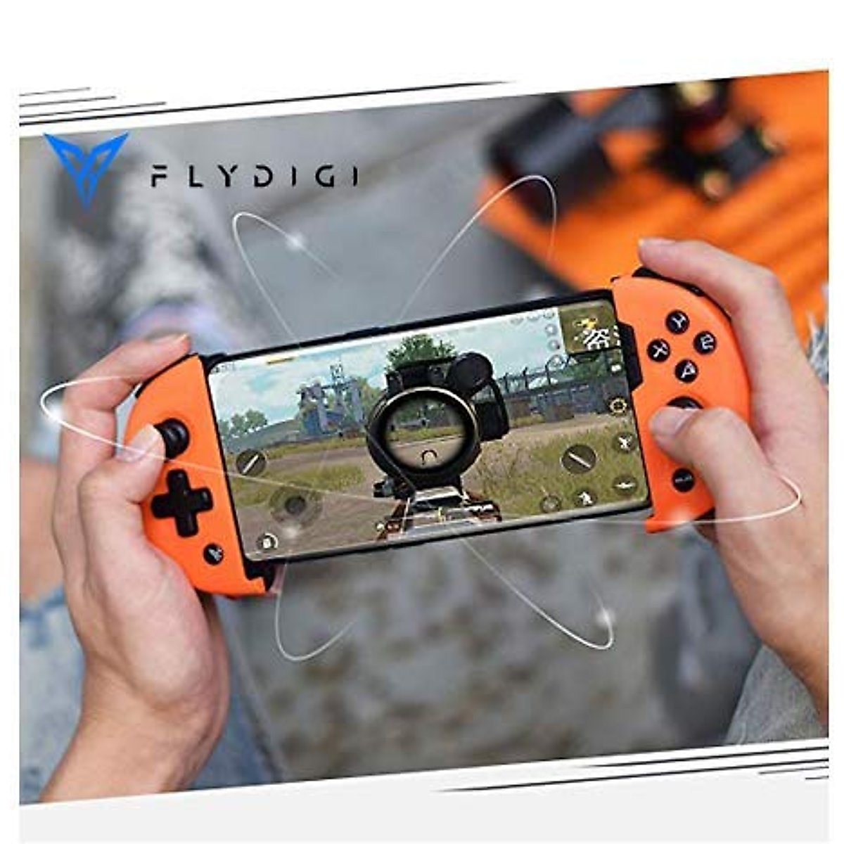 FLYDIGI Wee2T Mobile Game Controller Telescopic for Android of MOBA, Unique Tensile Design, Compatible with The Mobile of 3.5-6.3 Inch (75-165mm). Not Support iOS 13.4 and Above