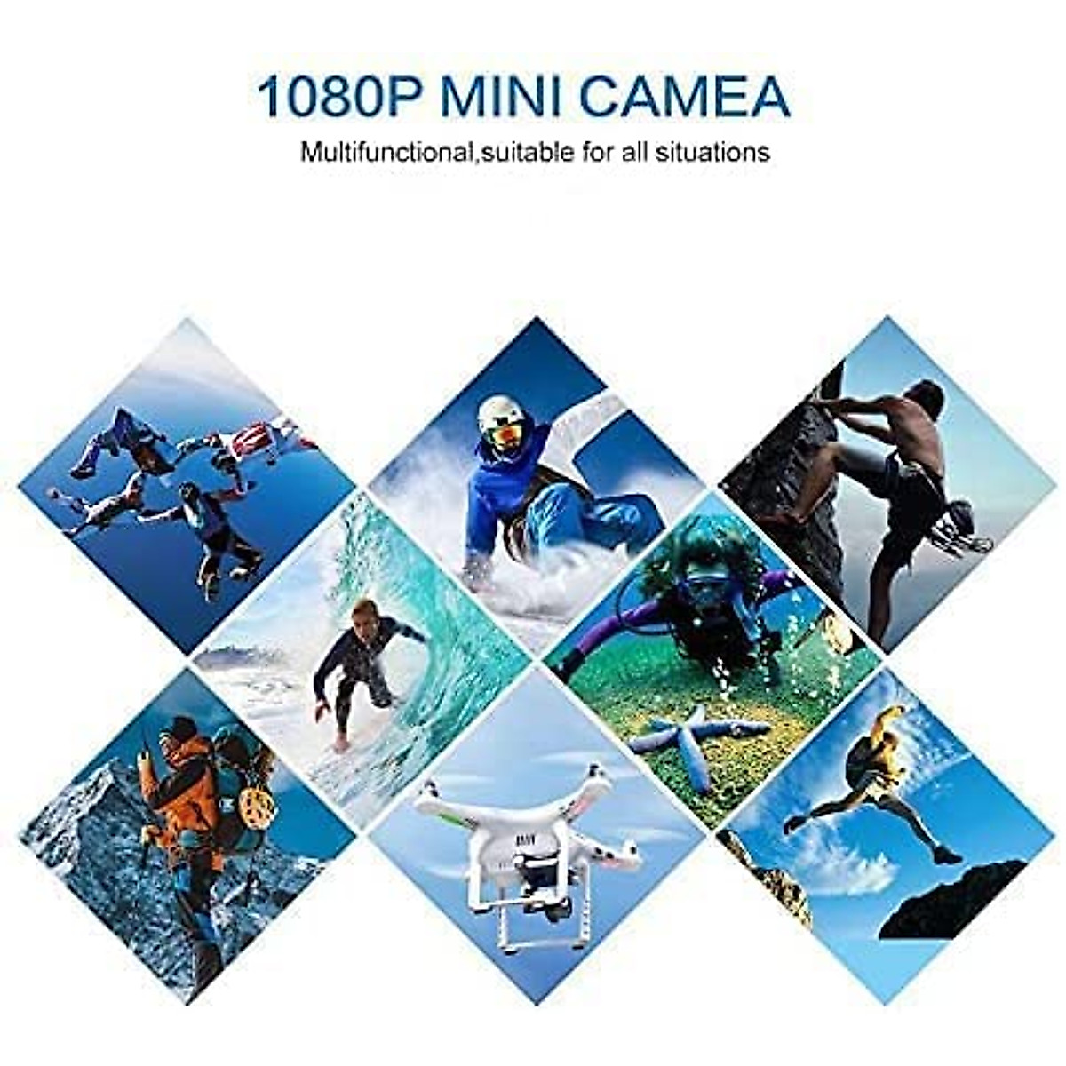 Wireless Camera Mini Hidden Spy Camera Portable Small Nanny Cam Features with Body Pet HD 1080P Camera, Night Vision and Motion Detection for Home Outdoor Office.