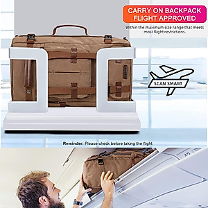 WITZMAN Canvas Backpack Vintage Travel Backpack Large Laptop Bags Convertible Shoulder Rucksack (A519-1 Brown)