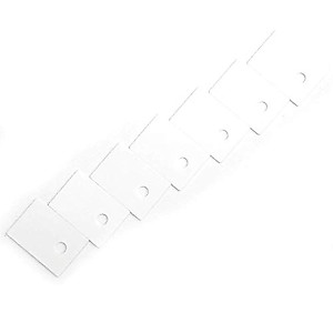 Fafeicy 100PCS TO-220 Alumina Ceramic Insulating Sheet Ceramic Sheet 3.2mm Hole MOS Transistor IGBT Cooling Pad Used in Coal Mining, Conveying Systems, Milling Systems
