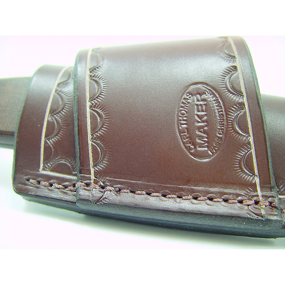 Leather Sheath for Rat 3 or Esse 3 Horizontal CrossDraw Made of 9 oz Leather. The Sheath is Dark Brown and can be Worn on The Left or Right Hand Side. Sheath Only.