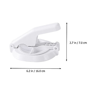 1pc Dumpling Wrapper Corn Dog Maker Comales Para Tortillas Electricos Pie Press Comal Para Tortillas Grande Mexican Corn Manual Dough Press Tool To Rotate Crimp White Steamed Bun