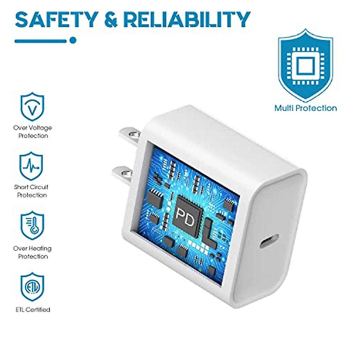 iPad Charger USB C for iPad 10th Gen, iPad Mini 6th, iPad Pro 12.9/11 inch 2022/2021/2020/2018, iPad Air 5/4, iPad Pro Charger 20W Super Fast C Charger with Apple Certified 10FT Long iPad Charger Cord