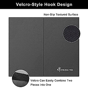 StrongTek Balance Pad, Balancing Foam Pad, Large 2 in 1 Yoga Foam Cushion Exercise Mat, Knee Pad for Fitness and Stability, Stretching, Pilates, Physical Therapy, Core Trainer Board