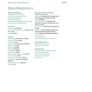 Philips LFH7177-06 with SpeechExec Digital Basic Transcription Software 2 Year Subscription Kit