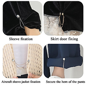 Generic Magnetic Clothing Clips, Multi-Function Magnetic Clothing Clips, 4 Pack Multi-Function Magnetic Clothing Clips, Multi-Purpose Magnetic Pins for Cardigan, Cuff Hem (Sliver), safsfd5