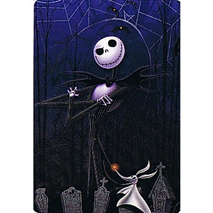 Disney The Nightmare Before Christmas Comfy Blanket with Sleeves ~ Jack Skellington & Zero ~ Unisex Adult Size