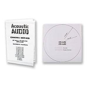 Acoustic Audio CSic83 in Ceiling 8" Speaker Pair 3 Way Home Theater Speakers