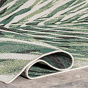 nuLOOM Kalene Double Palm Indoor/Outdoor Area Rug, 8' x 10', Green