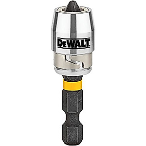 DEWALT FlexTorq Magnetic Bit Holder, Impact Ready, 2-Inch (DWA2SLVIR)