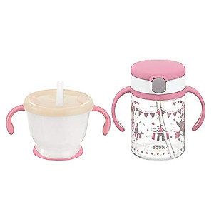 Richell Straw mag Set Pink 6 Months~