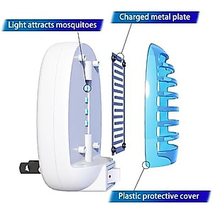 Indoor Bug Zappers, Fly Traps for Indoors, Insect Traps for Home Mosquito Killer for Kids & Pets, Home, Kitchen, Bedroom, Baby Room, Office (4 Packs)