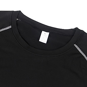 Workout Set Compression Shirt Pants Top Long Sleeve Sports Tight Base Layer Quick Dry & Moisture-Wicking