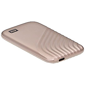 Western Digital 2TB My Passport SSD Portable External Solid State Drive, Gold, Sturdy and Blazing Fast, Password Protection with Hardware Encryption - WDBAGF0020BGD-WESN