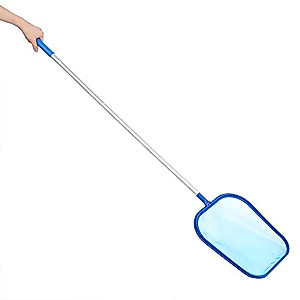 TOPINCN Swimming Pool Net, 5 Section Detachable Pole Pool Skimmer Net, Fine Mesh Pool Skimmer for Pool and Garden Pond