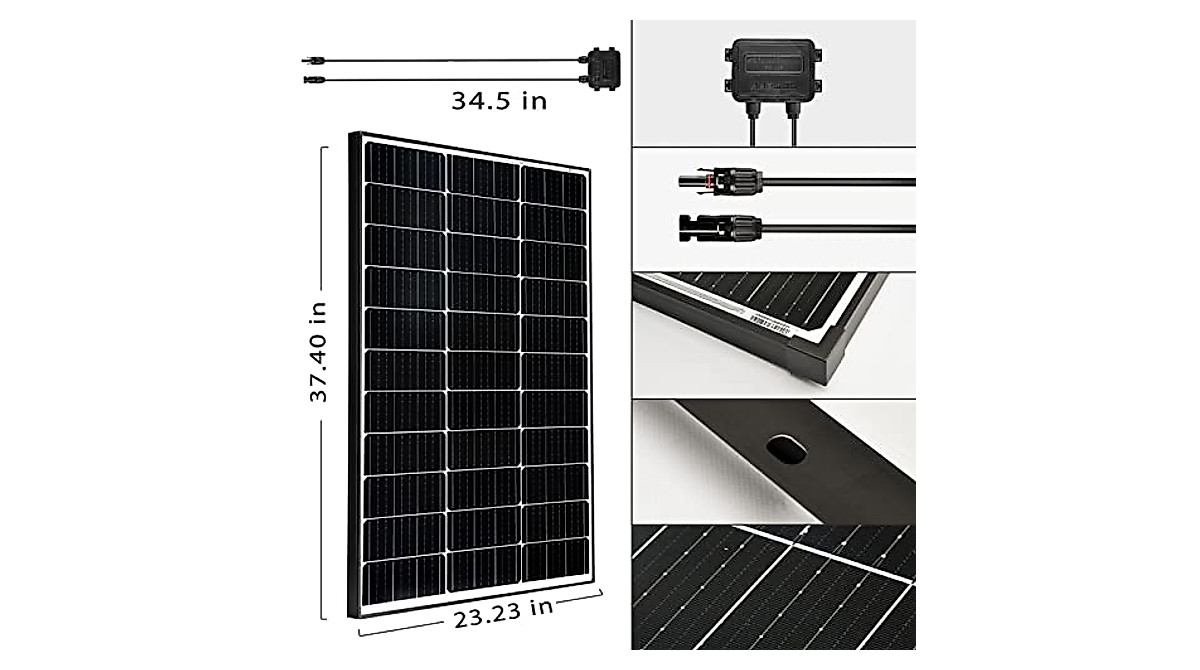 High-Efficiency 100W MEGSUN Solar Panels for Off-Grid