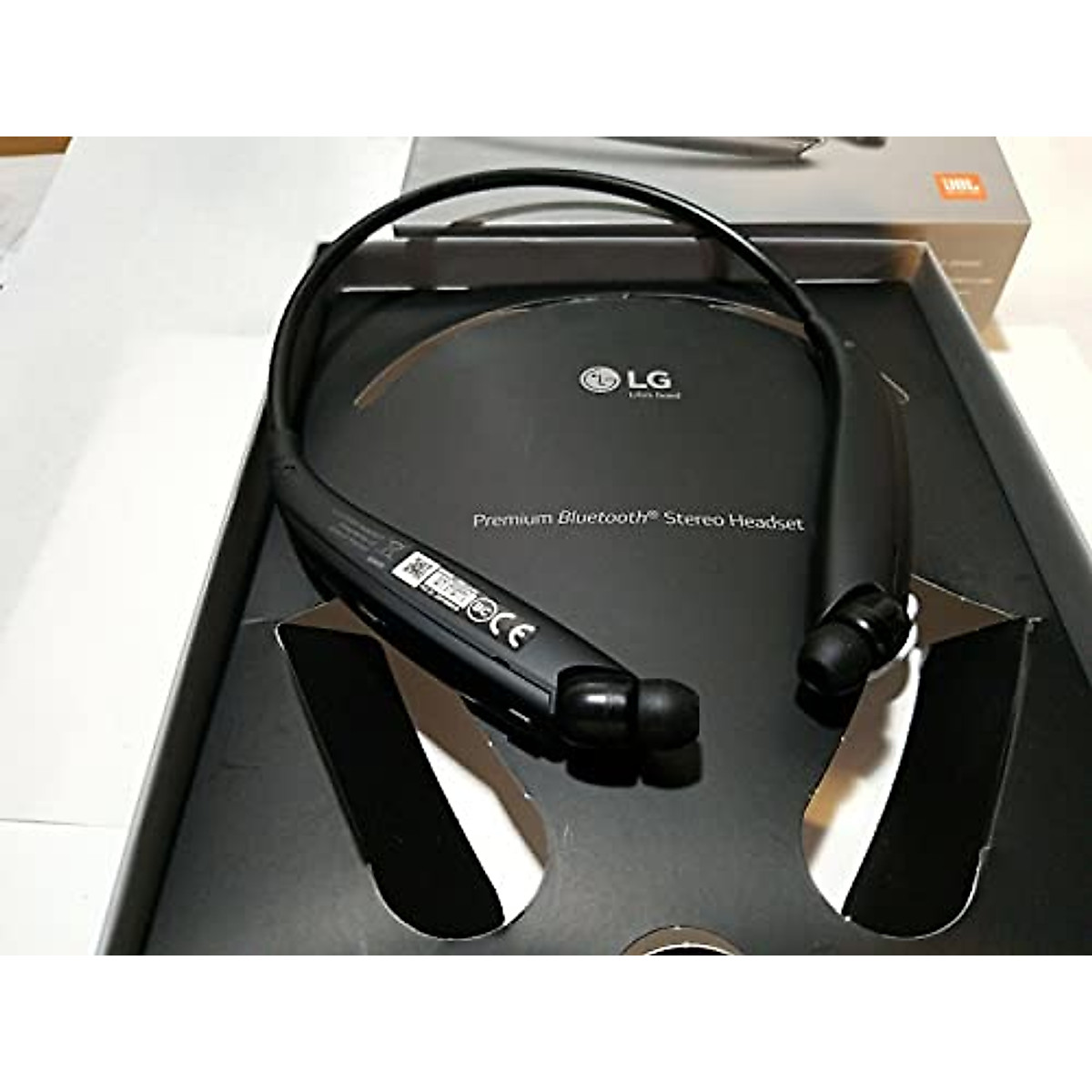 LG Tone Ultra Se Bluetooth Wireless Stereo Neckband Earbuds Tuned by JBL (HBS-835S) - Black