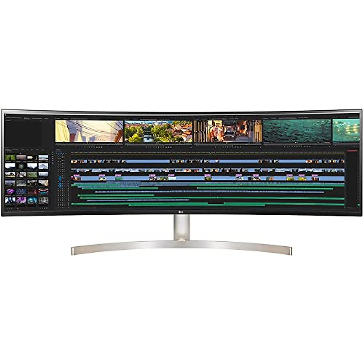 LG 49WL95C-WY 49 Inch 32:9 UltraWide Dual QHD IPS Curved LED Monitor with HDR 10 Bundle with 2X Deco Gear 6FT 4K HDMI 2.0 Cable, Deco Gear Gaming Mouse Pad and Microfiber Cleaning Cloth